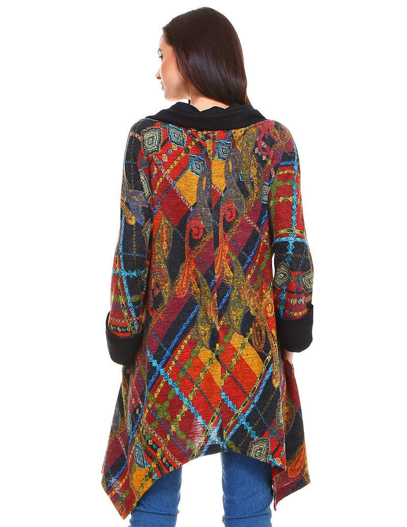 Scrunched Neck Line Long Tunic – Ethno Earth