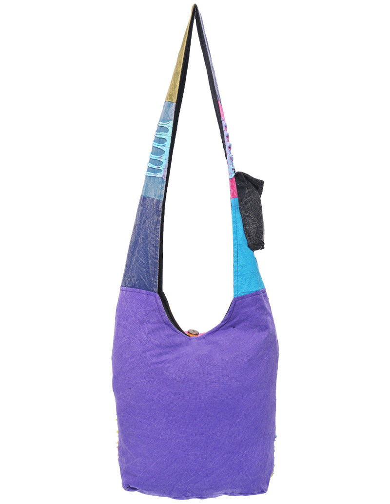 Crescent Sun Rays Cotton Hobo Bag – Ethno Earth