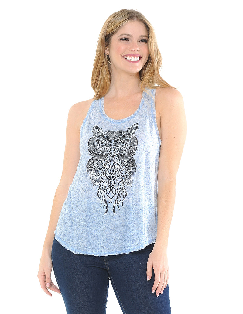 Tribal Owl Tank – Ethno Earth