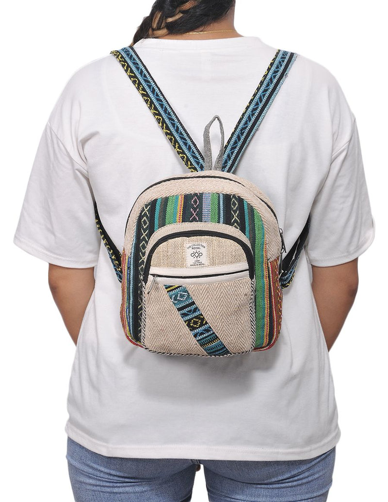 Hemp & Cotton Mini Back Pack – Ethno Earth
