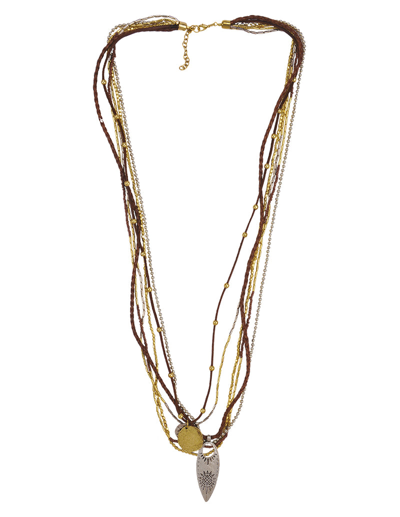 Boho Layered Necklace – Ethno Earth