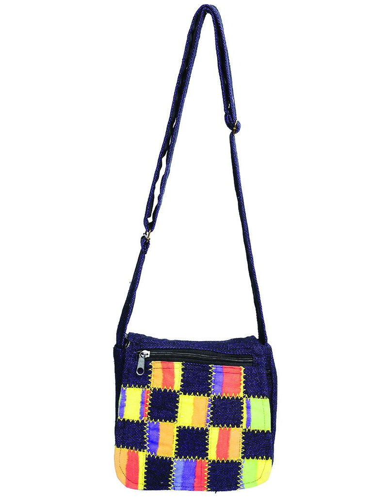Patchwork Messenger Bag Purple – Ethno Earth